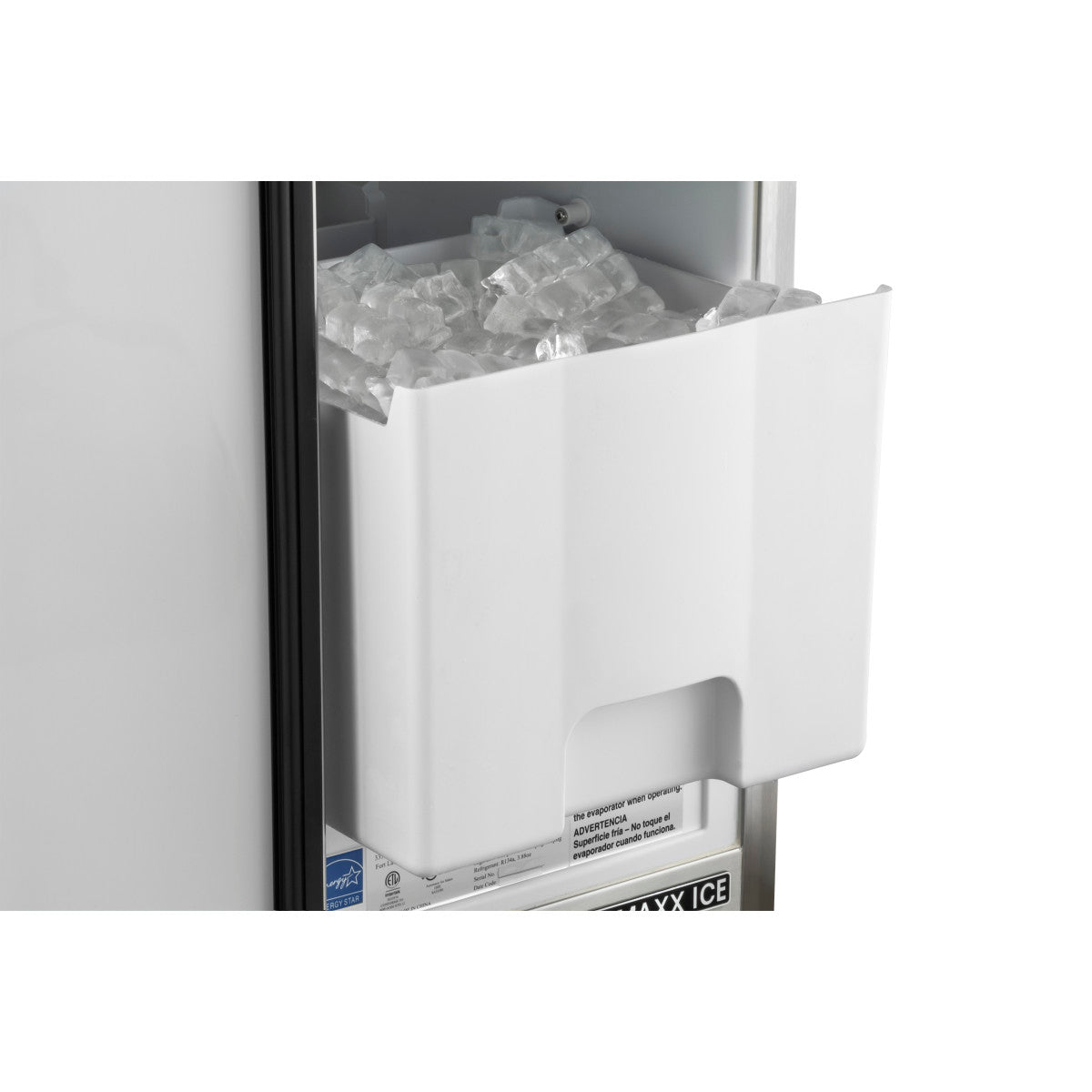 Maxx Ice Premium Outdoor Self-Contained Ice Machine, 15"W, 65 lbs, Full ...