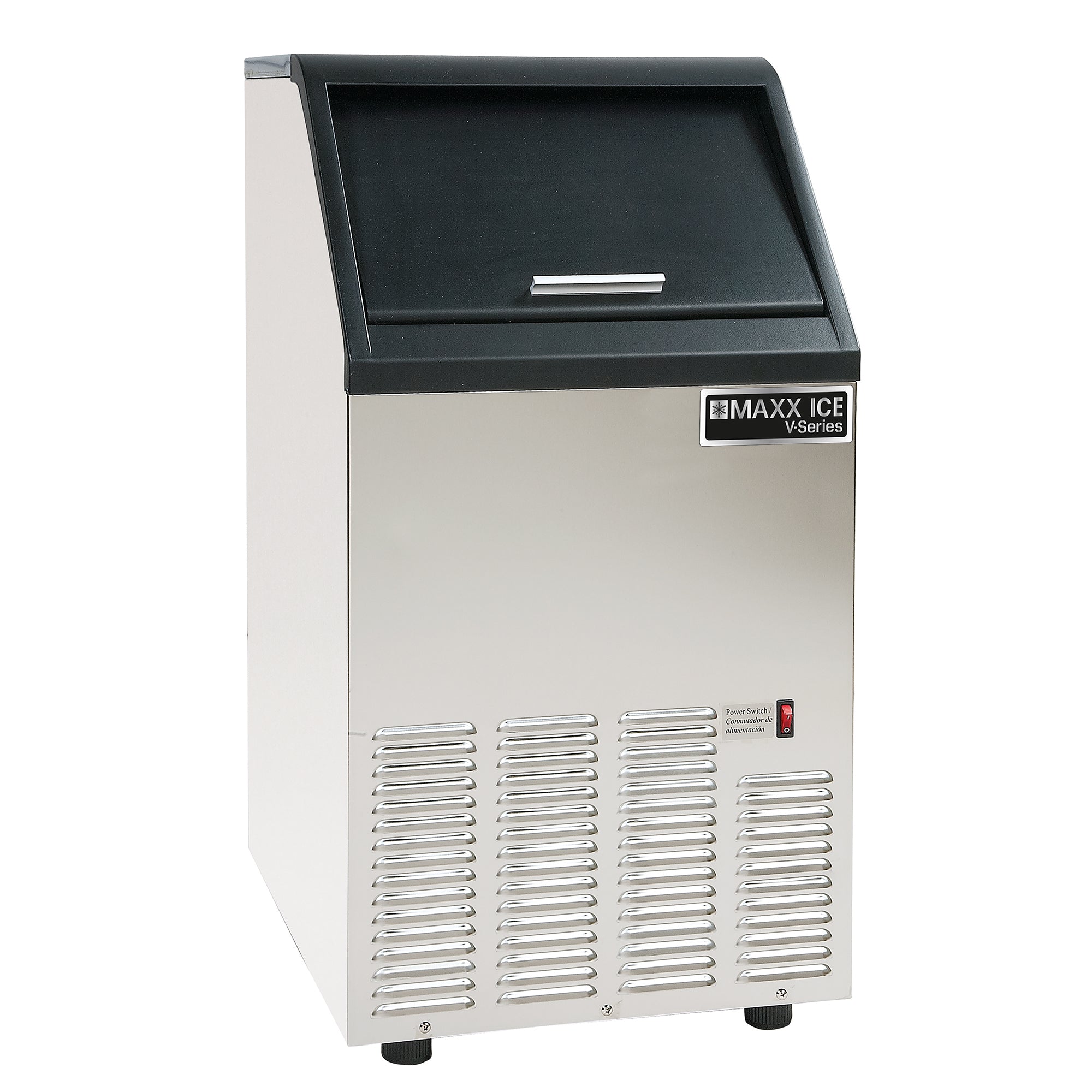 Maxx Ice V-Series Self-Contained Ice Machine, 75 lbs, Bullet Ice Cubes ...