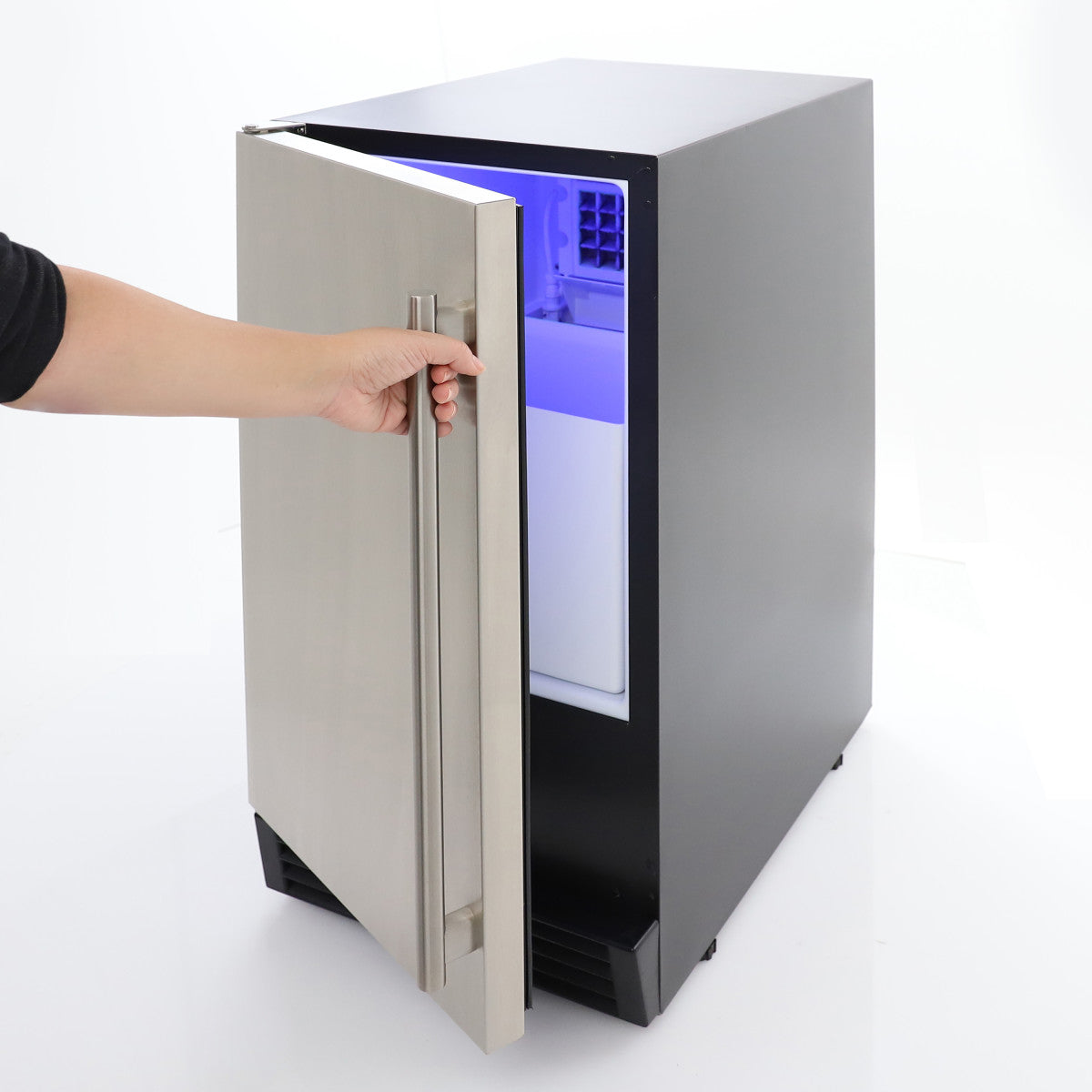 Maxx Ice Built-In Indoor Clear Ice Machine, ADA Compliant, 15"W, 65 lbs ...