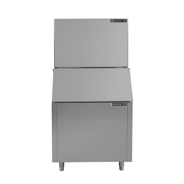 Maxx Ice Modular Ice Machine, 30"W, 1000 lbs Capacity, and Storage Bin ...